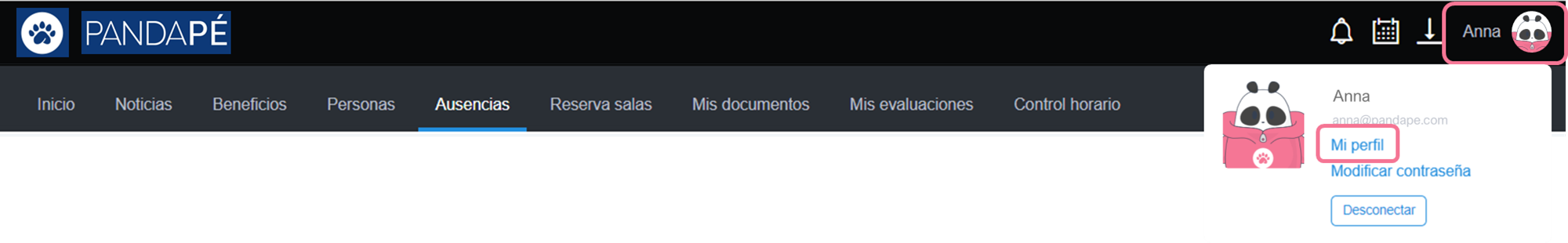 ¿Cómo puedo editar los datos de mi perfil? – Pandapé HCM ¿Cómo puedo editar los datos de mi perfil? – Pandapé HCM